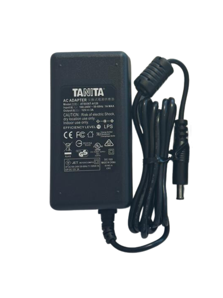 AC Adaptor (12V) - DC-360 | TANITA Europe